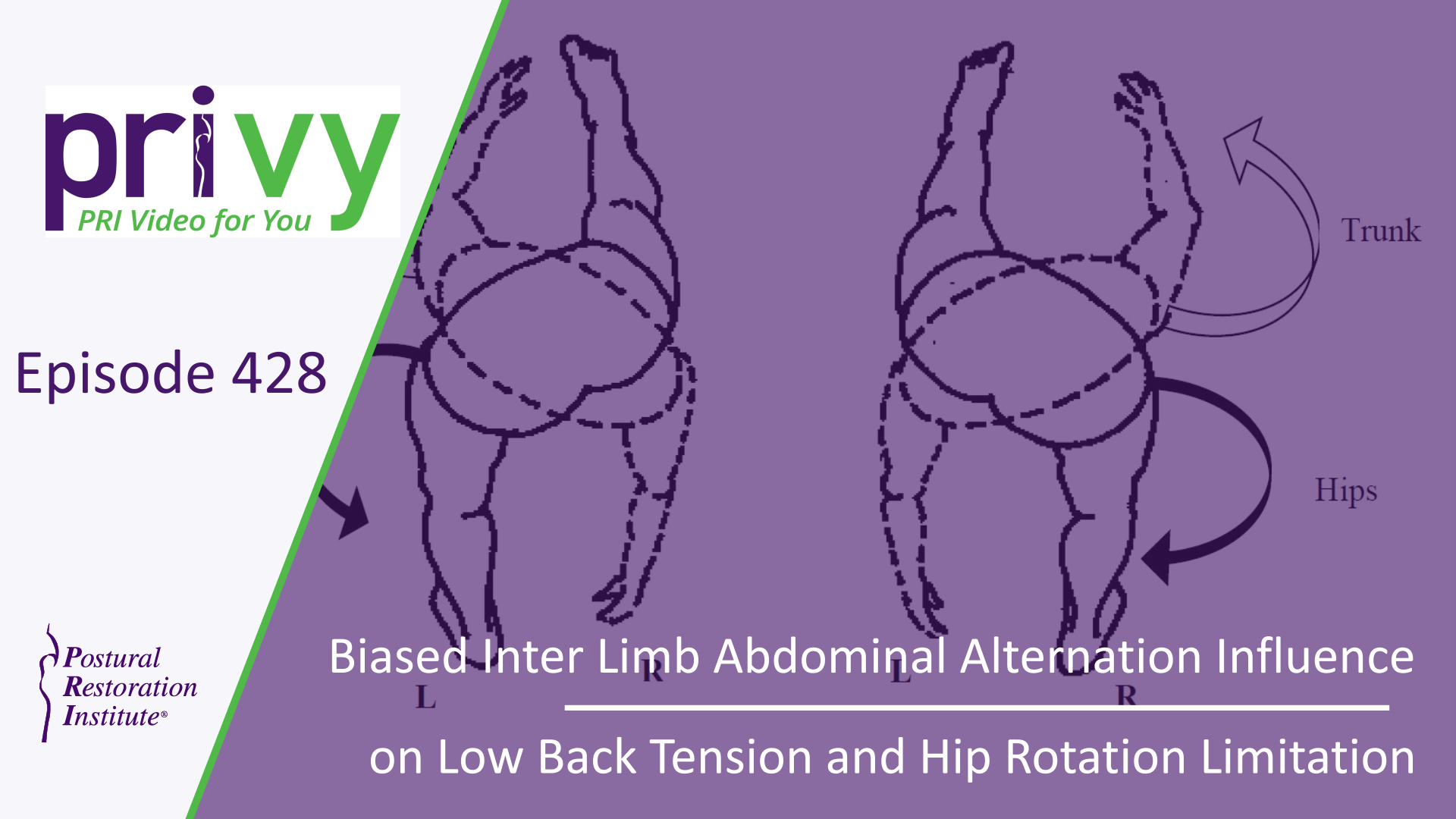 Ep. 428 - Biased Inter Limb Abdominal Alternation Influence on Low Back ...